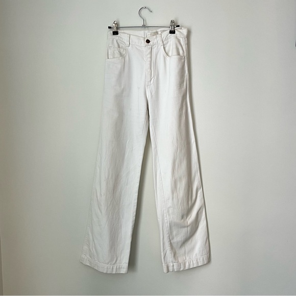 Carleen | Jeans | Carleen White High Waisted Wide Leg Cropped Jean ...